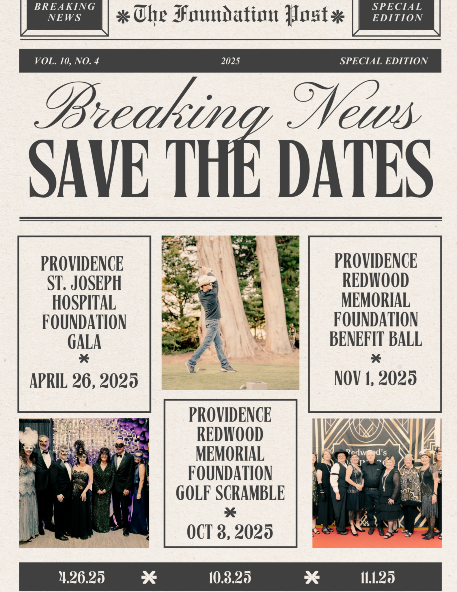Providence Humboldt Events: Save the Dates! | Eureka Foundation